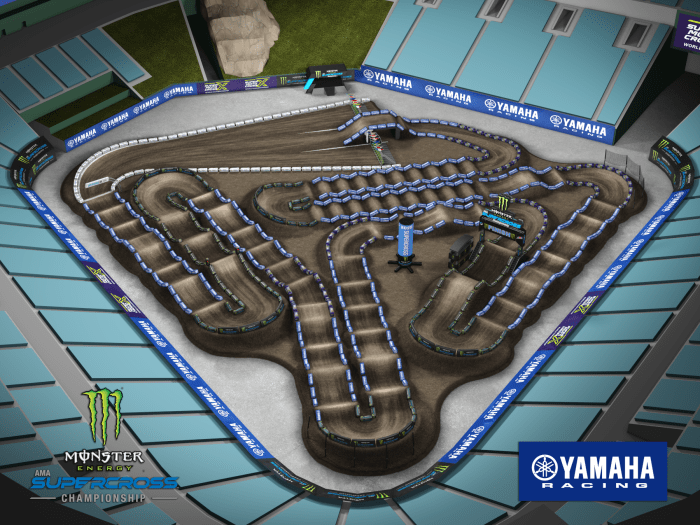 Track Map: Anaheim 2 Supercross - Motocross