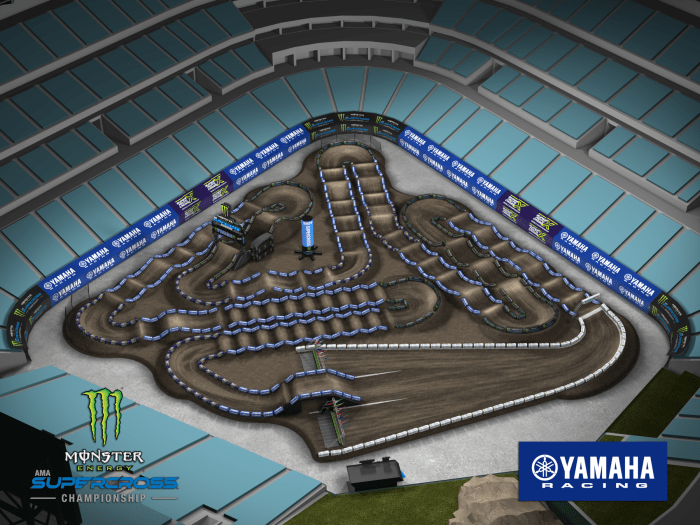Track Map: Anaheim 2 Supercross - Motocross