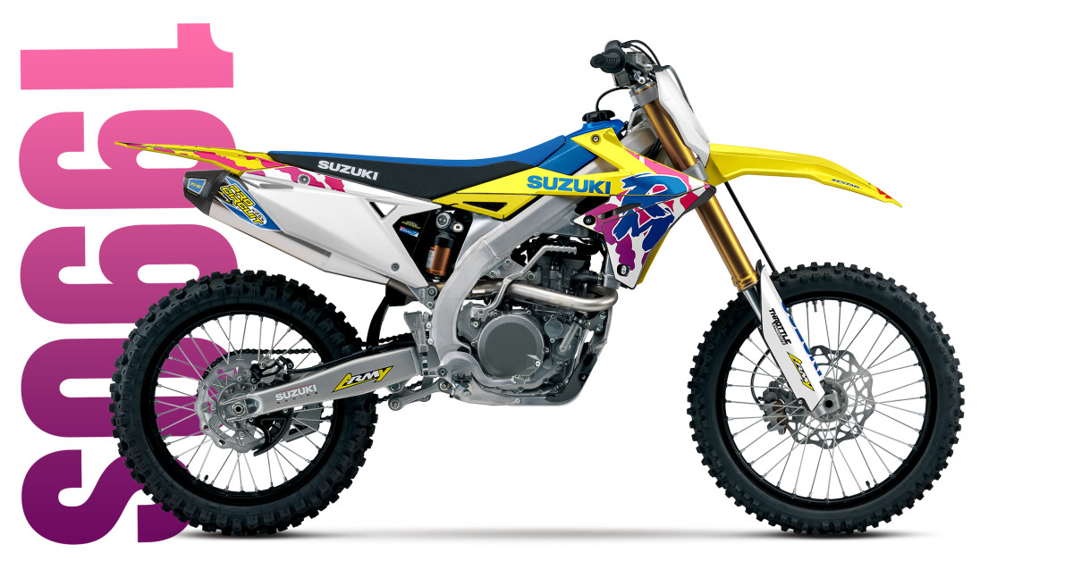 Suzuki Honors 50 Years of RM Legacy with 2025 RM-Z Models Historic Graphics Kits - Motocross