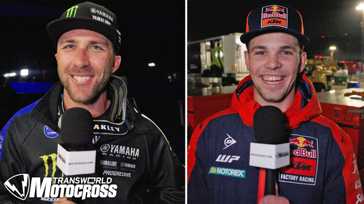 Watch: San Diego Supercross Rider Reactions ft. Tomac, Beaumer, Davies, McElrath, Ferrandis ...