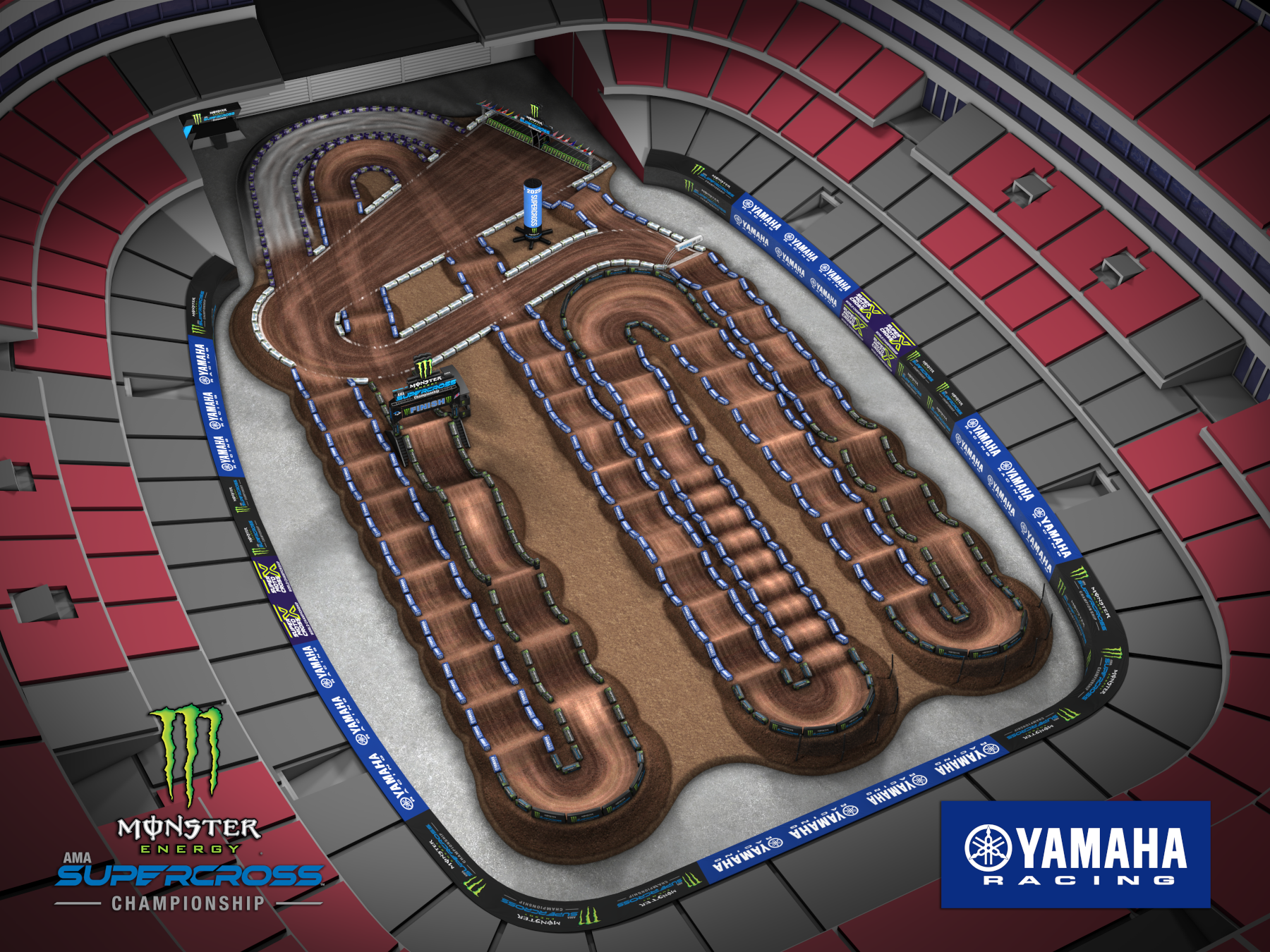 Track Map: Glendale Supercross - Motocross