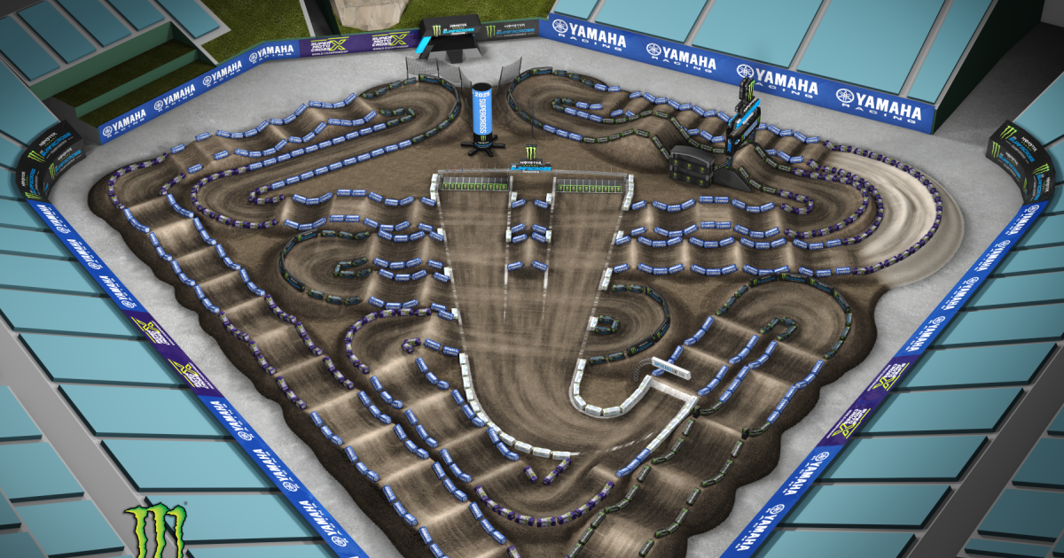 Track Map: Anaheim 1 - Motocross
