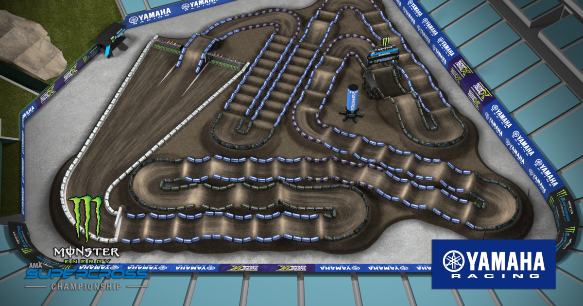 Track Map: Anaheim 2 Supercross - Motocross