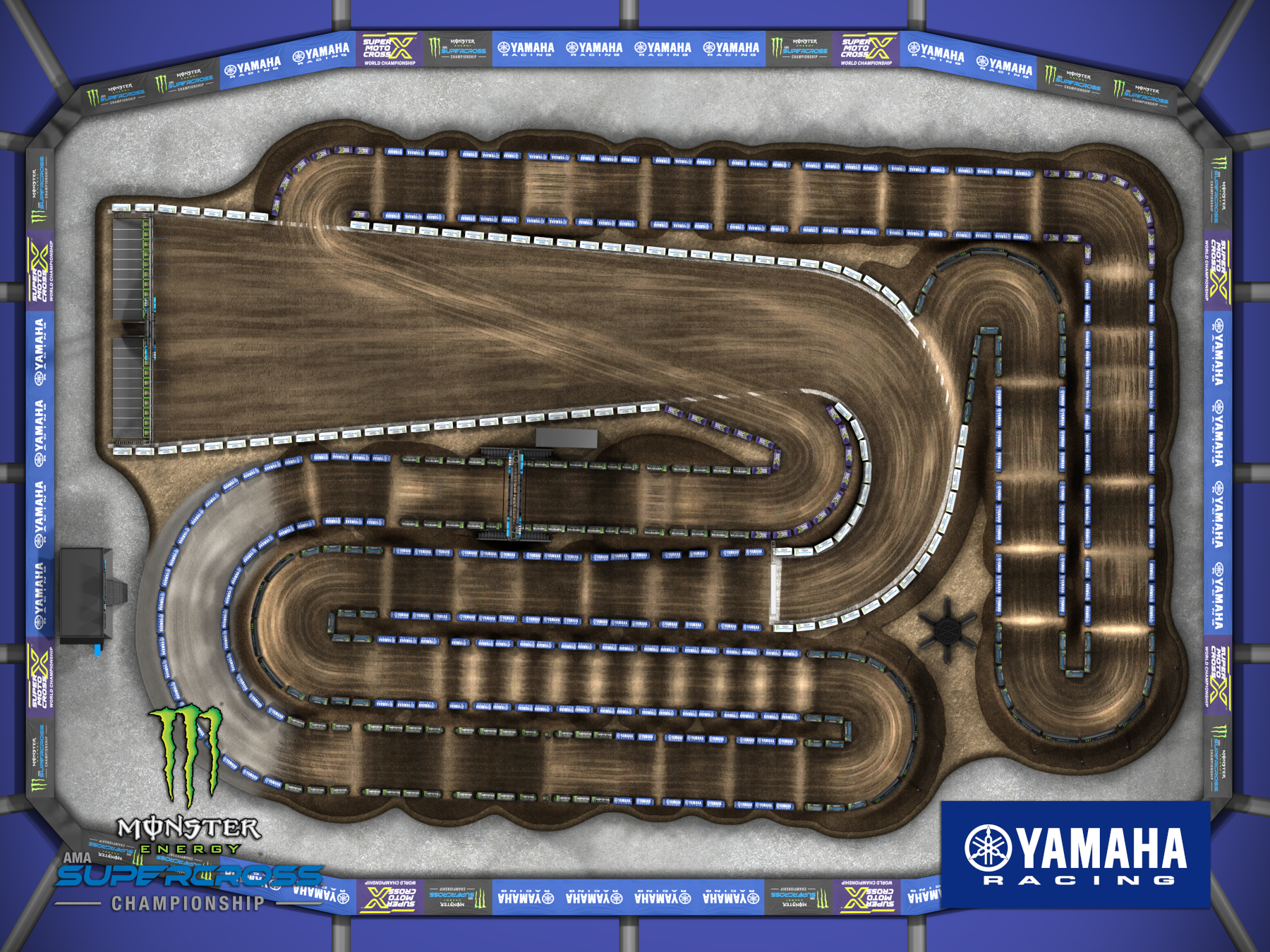 Track Map: Detroit Supercross - Motocross