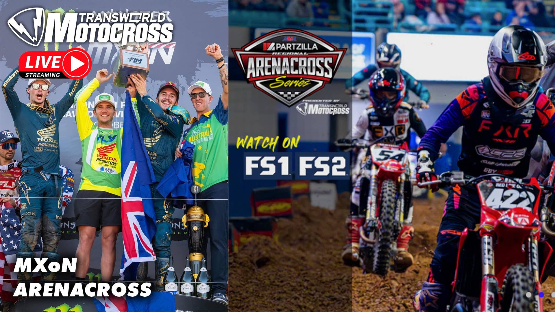 Watch: TWMX Live Stream | MXoN Partzilla Arenacross & More - Motocross
