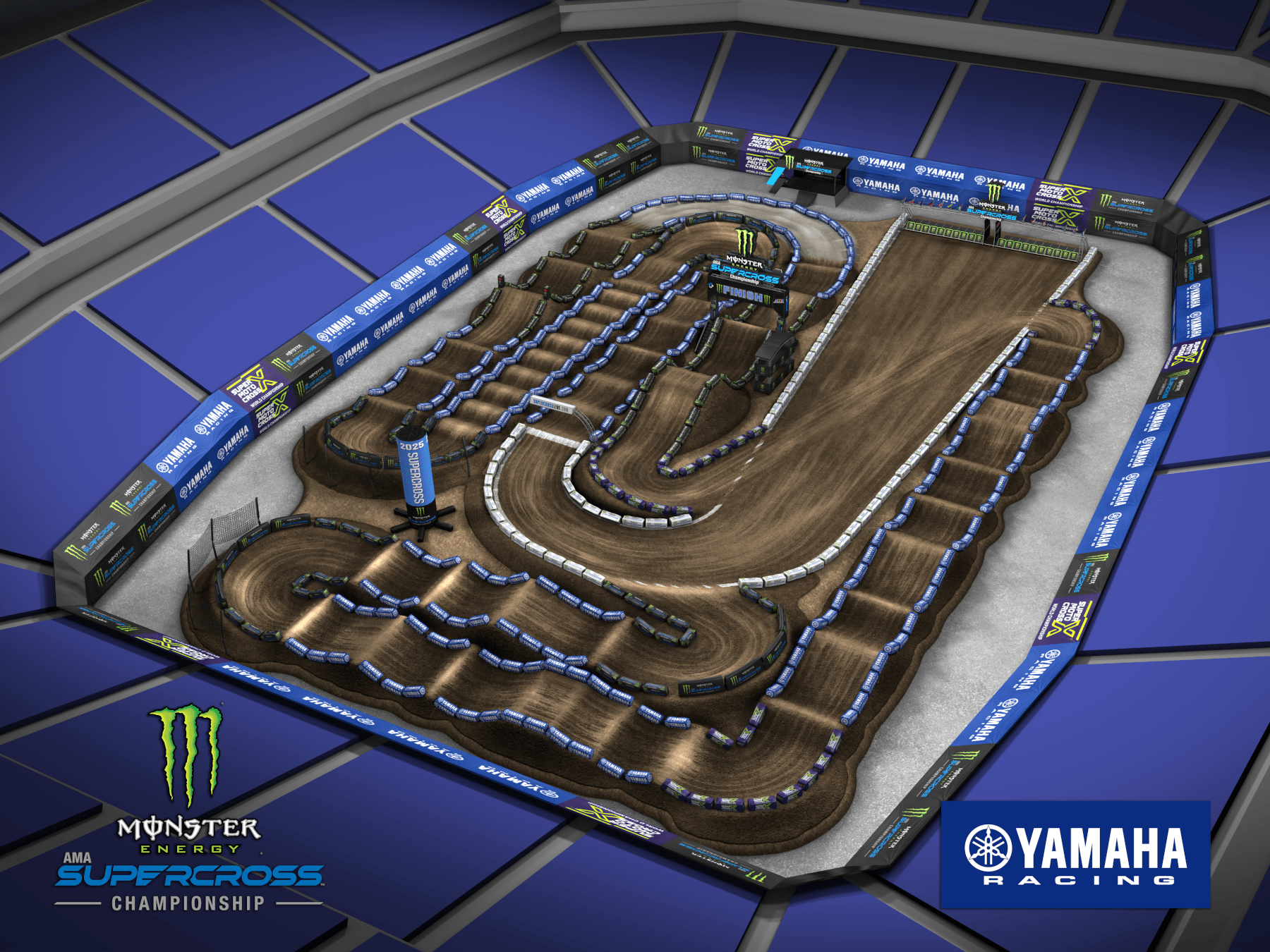 Track Map: Detroit Supercross - Motocross