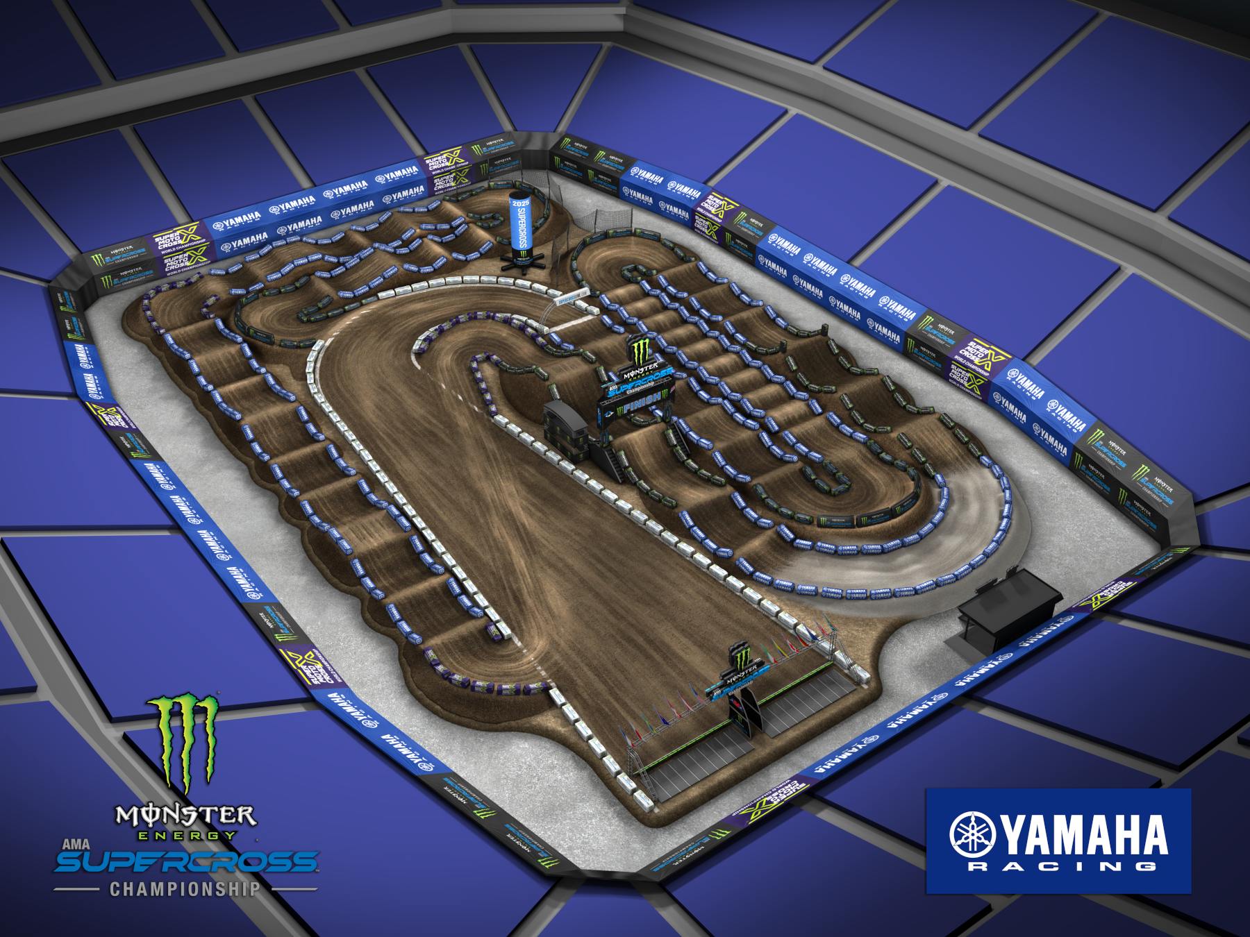 Track Map: Detroit Supercross - Motocross