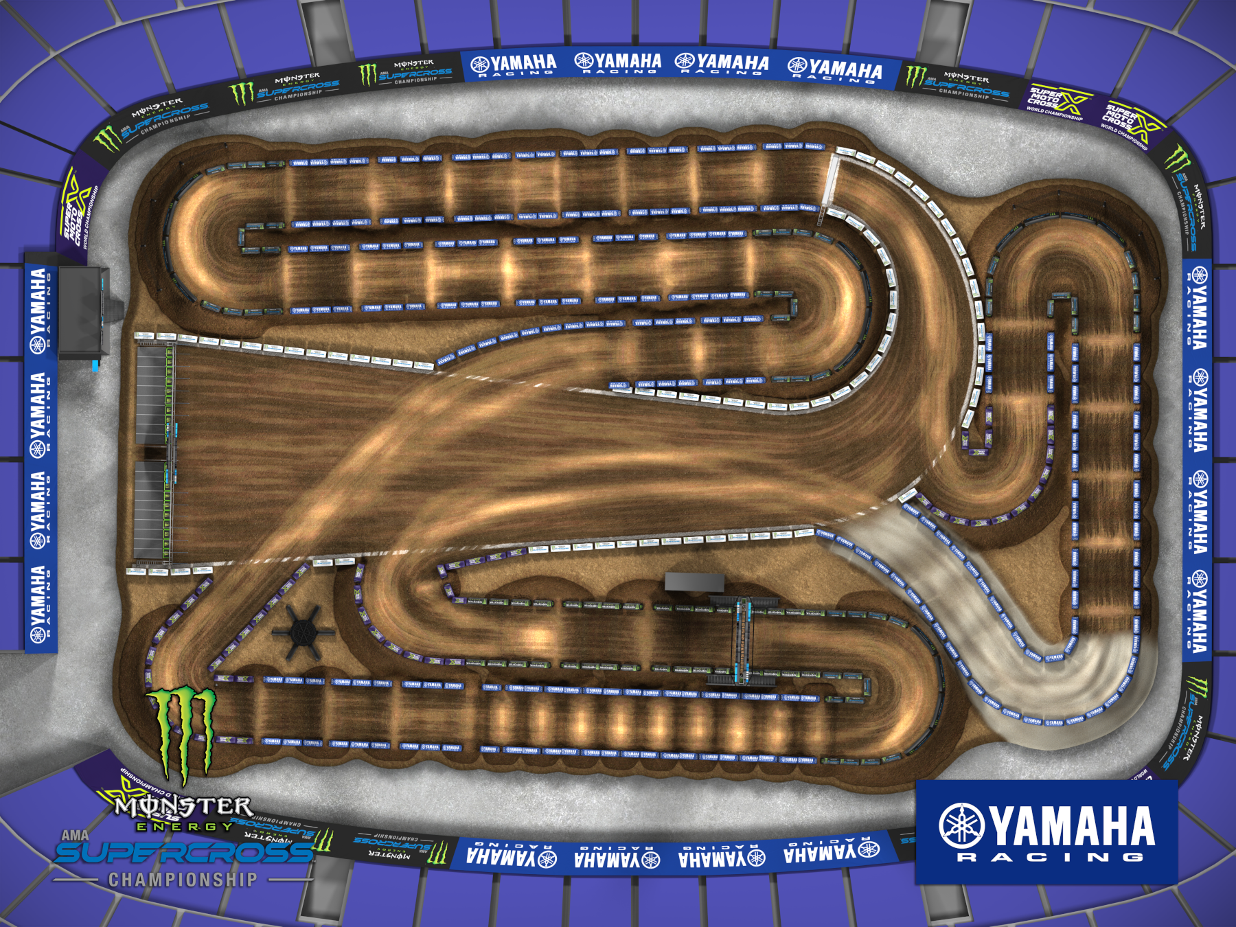 Track Map: Arlington Supercross - Motocross